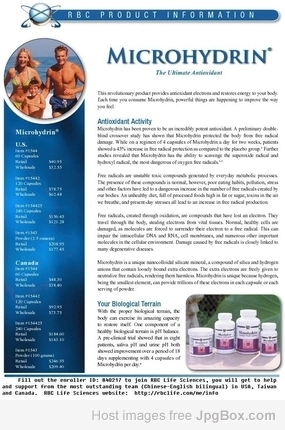 Microhydrin (3) ---- RBC Life Sciences