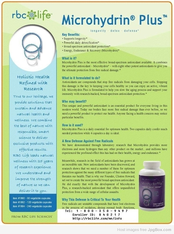 Microhydrin Plus (1) ---- RBC Life Sciences